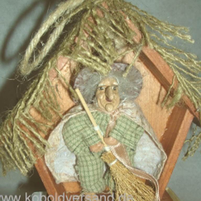Hexenfiguren auf Besen zum aufhängen Hexe Figur