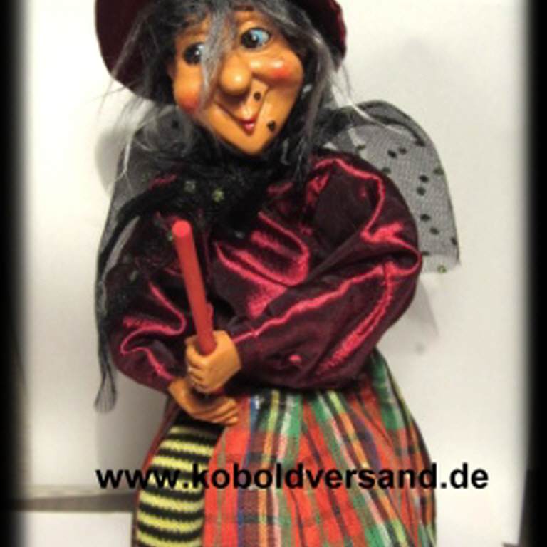 Hexenfiguren auf Besen zum aufhängen Hexe Figur
